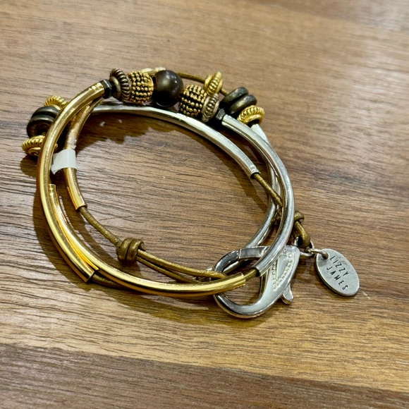Lizzy James | Jewelry | Lizzy James Two Toned Wrap Bracelet | Poshmark